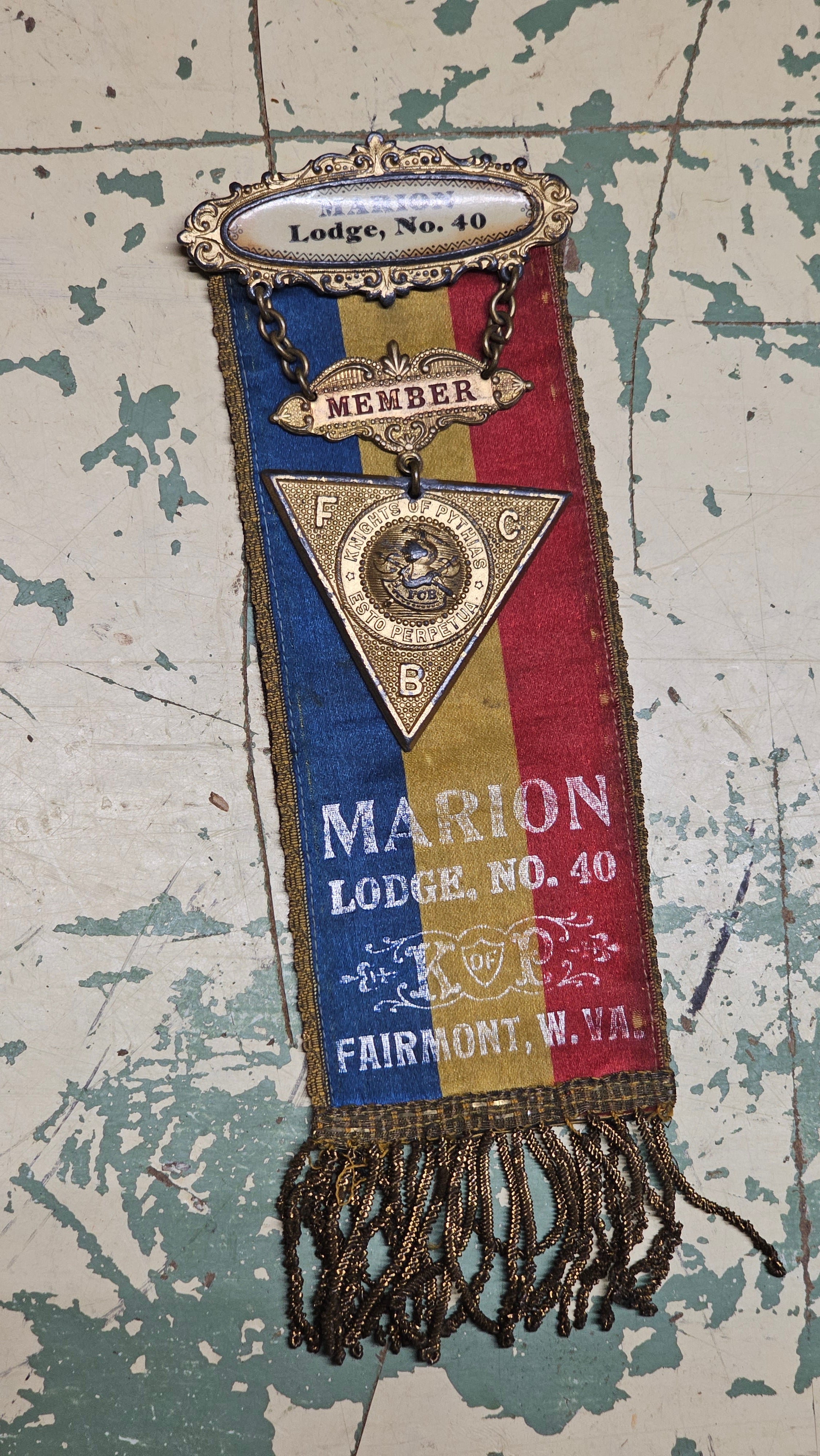 Antique Knights of Pythias FCB Marion Lodge No. 40, Fairmont, West Vir ...