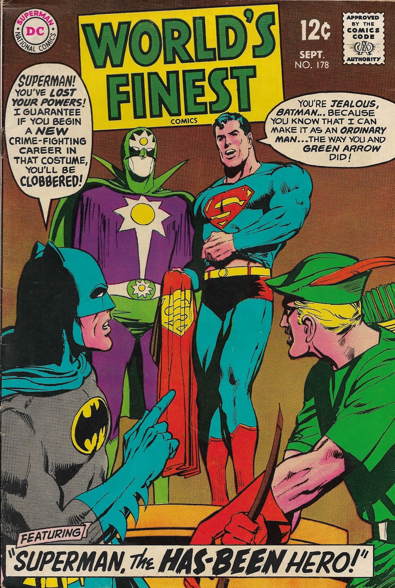World's Finest No. 178 Starring Batman and Superman, DC Comics, Septem ...